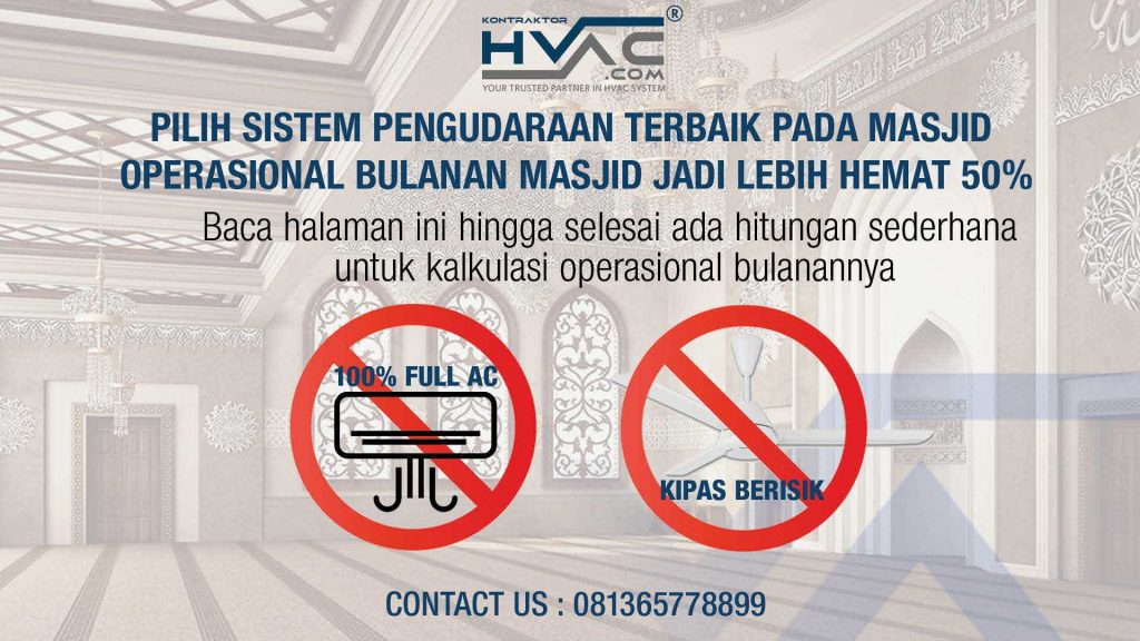 Pilihan Terbaik Kipas Angin & AC Untuk Masjid